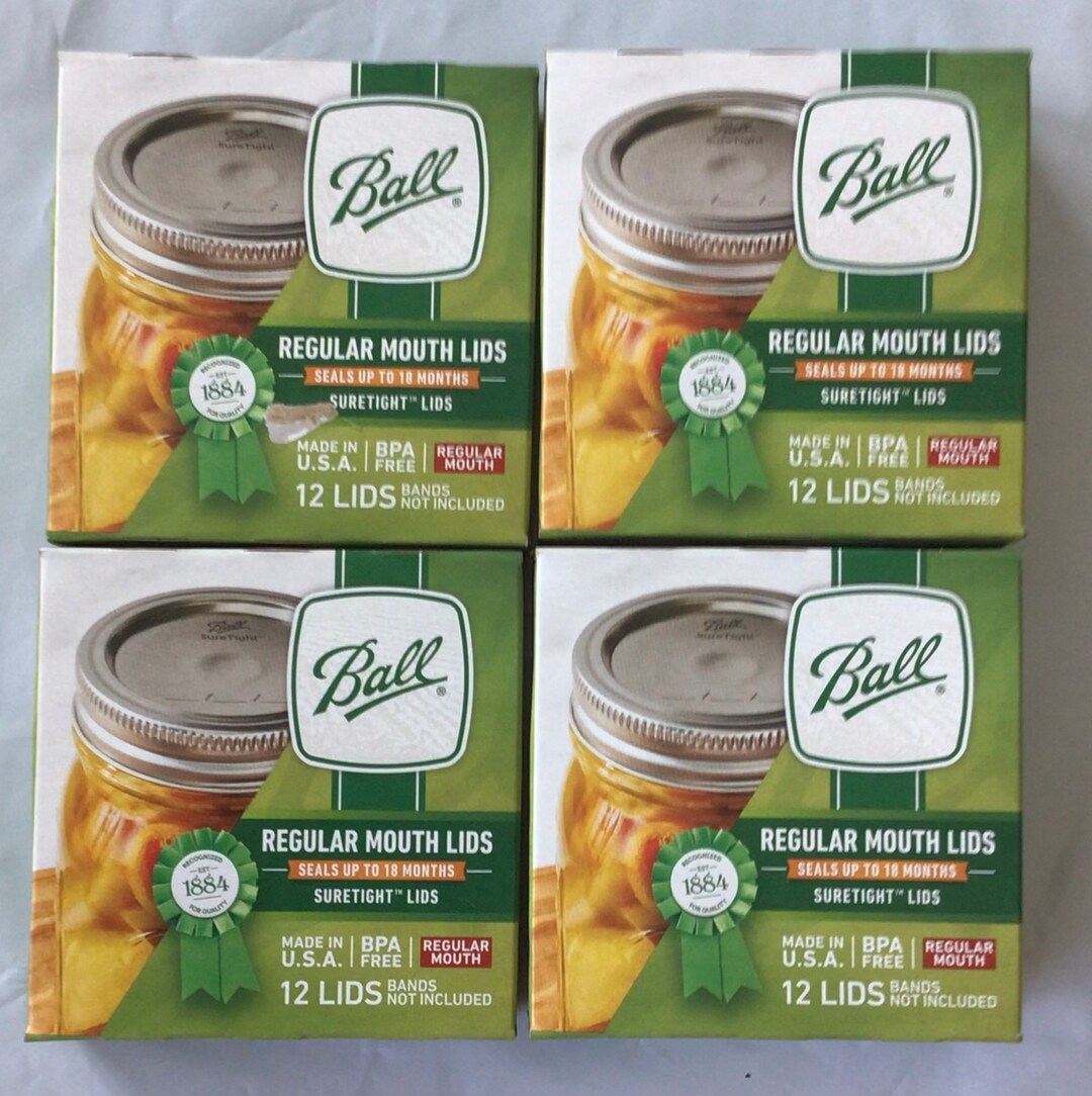 Canning Lids 4 Pack Reg Ball Canning Lids. Ball Lids Use on Mason Jars ...