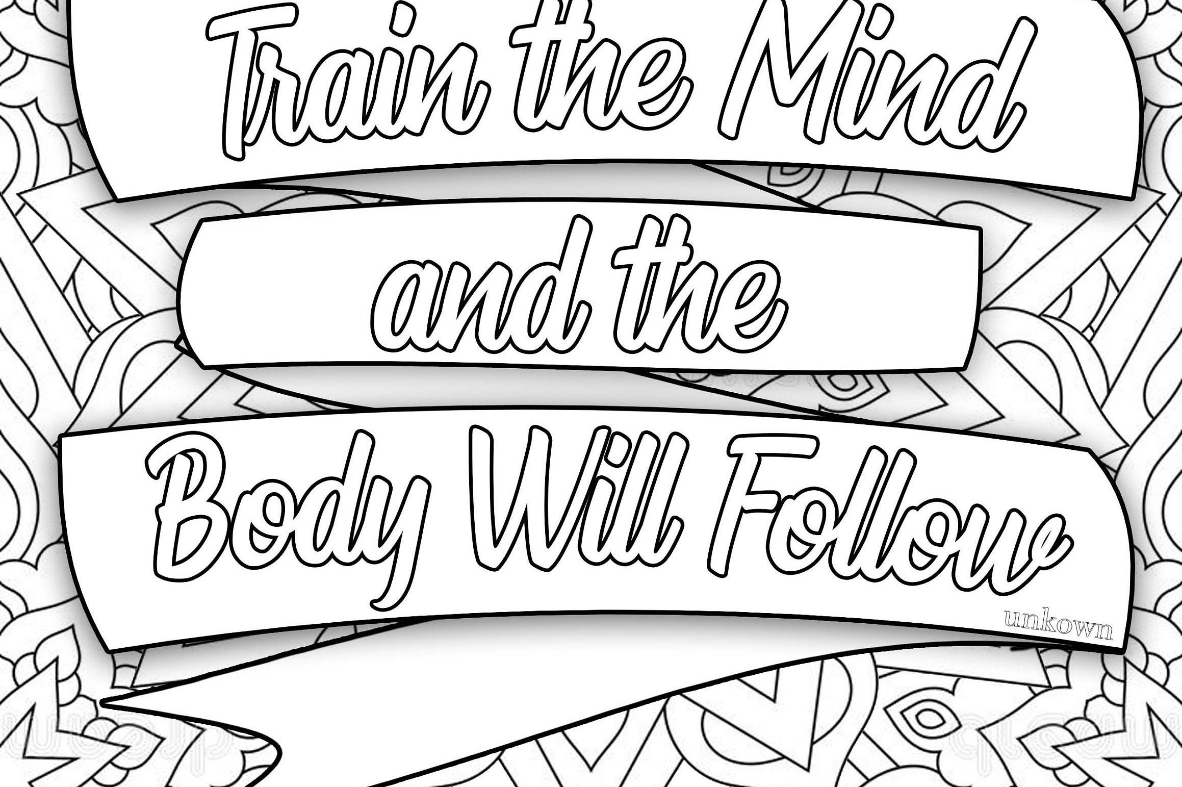 Coloring Pages Encouragement Quotes | 20 Designs | Adult Coloring Print ...