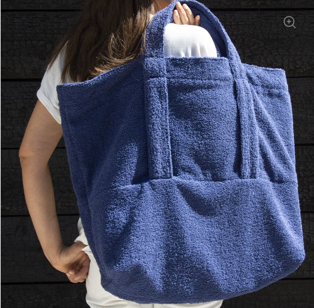 XXL Terry Tote Bag, Beach Bag, Xxl Beach Bag, Tote Bag With Interior ...