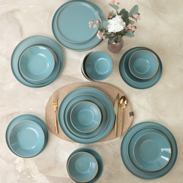 Turquoise Dinnerware - Etsy