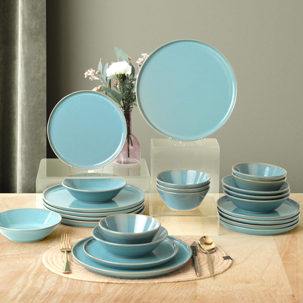 Turquoise Granite Dinnerware Set - Etsy