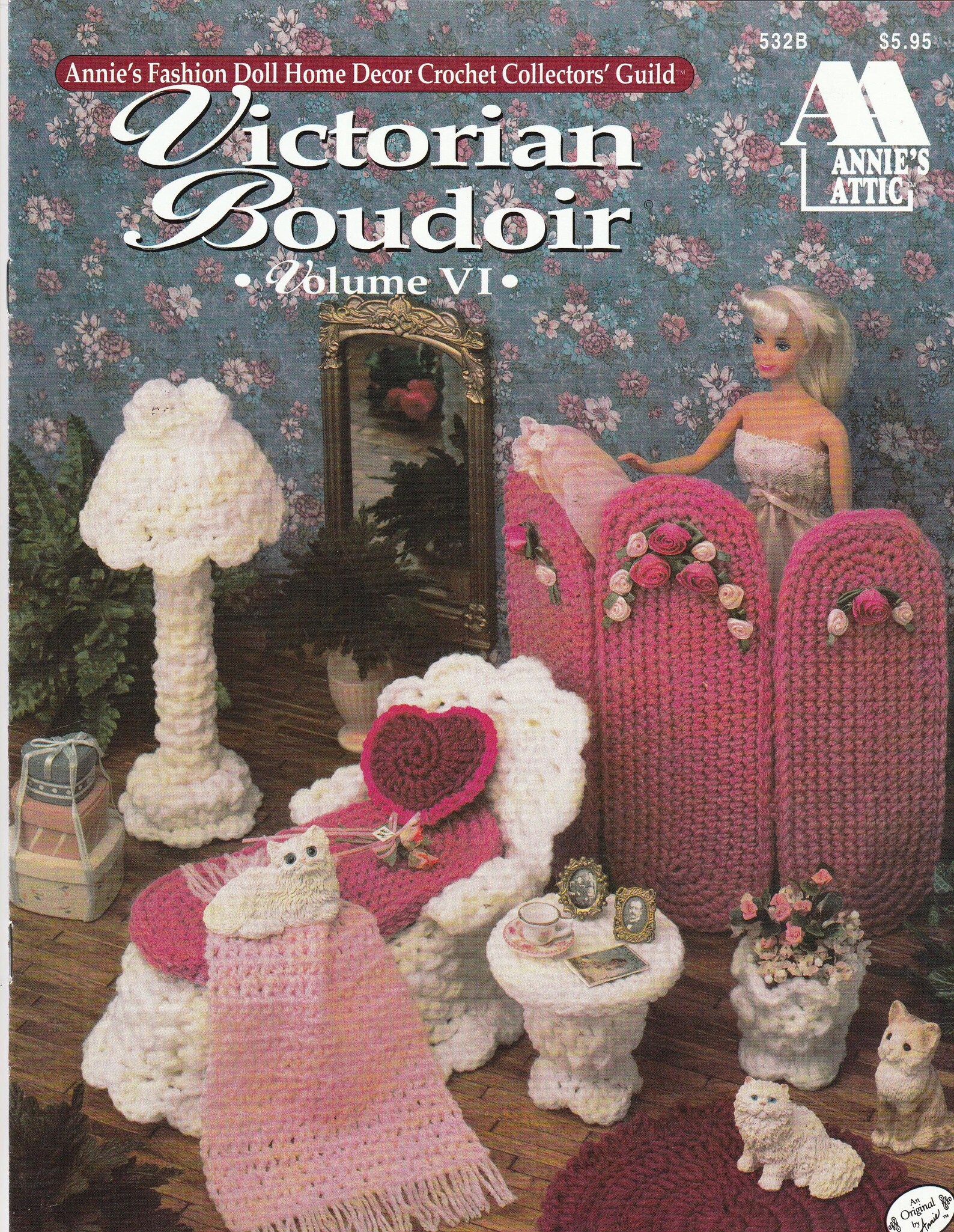 Crochet Victorian Boudoir Fashion Doll Annie's Attic Booklet 532B - Etsy