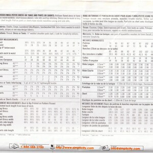 EASY 1 Hour Dress Top Pants Shorts 12-16 Simplicity 8136 - Etsy