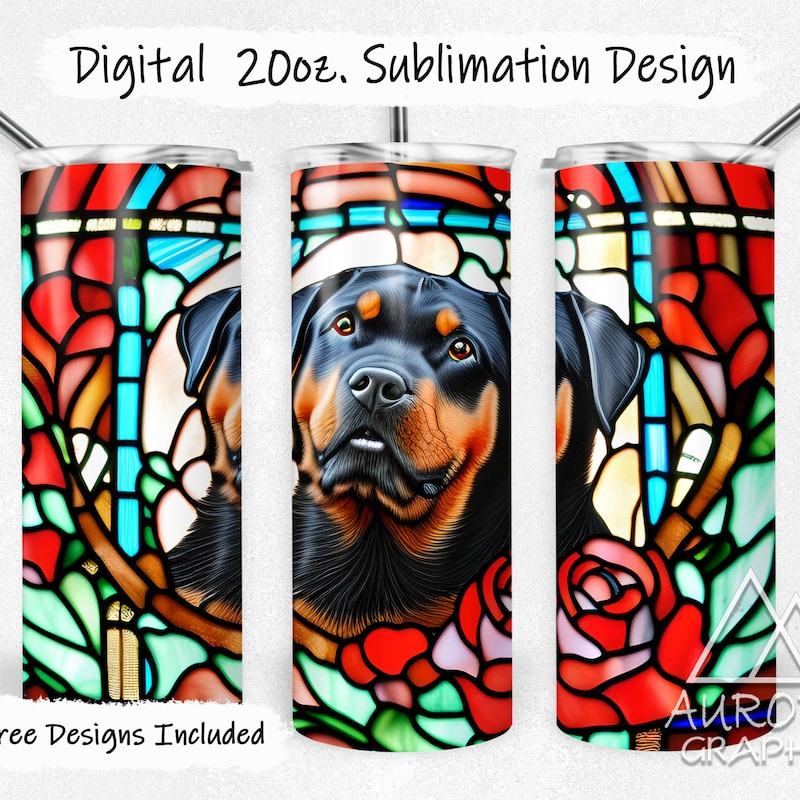Rottweiler Stained Glass - Etsy