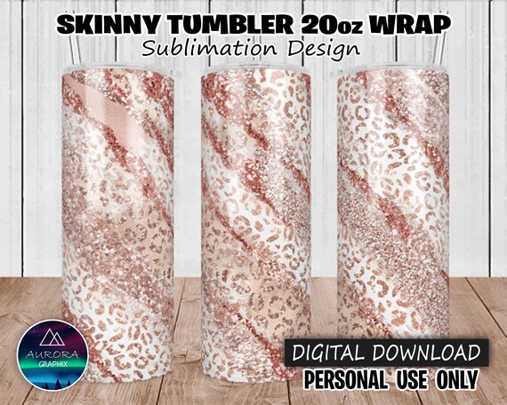 Art & Collectibles Digital File Leopard Print Rose Gold Drip 20/30 ...