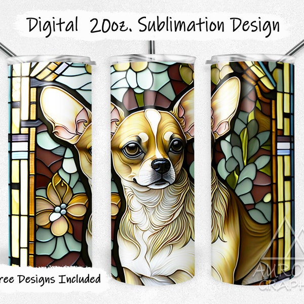 Chihuahua Stained Glass Patterns - Etsy
