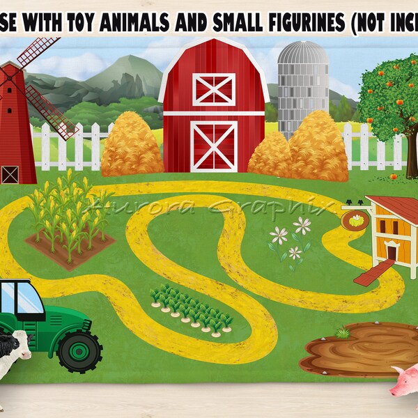 Farm Play Mat - Etsy