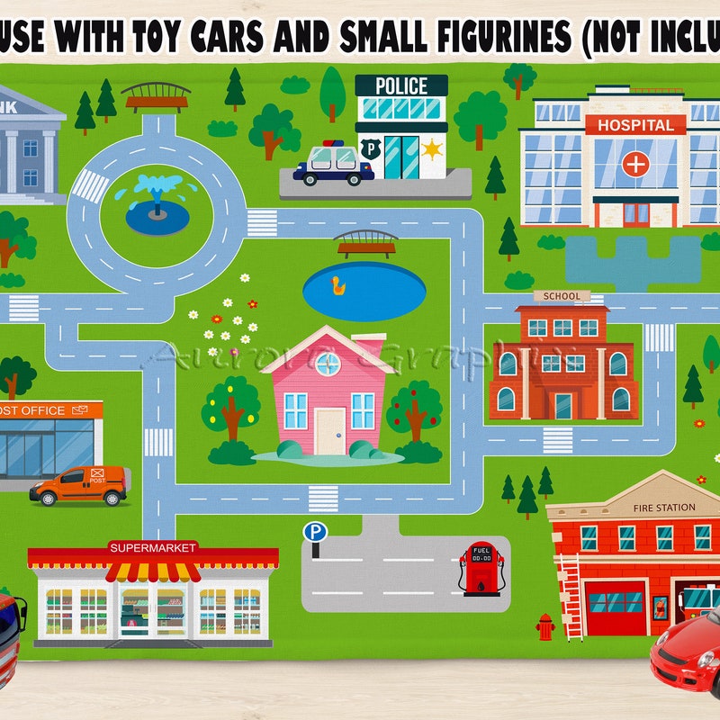 Car Road Map Children - Etsy