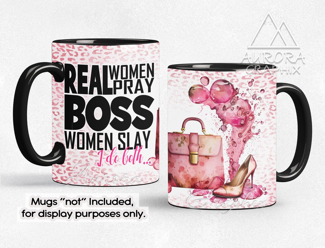 Boss Women Slay - Coffee Mug Wrap 11oz 15oz Pink Ombre Business Lady ...