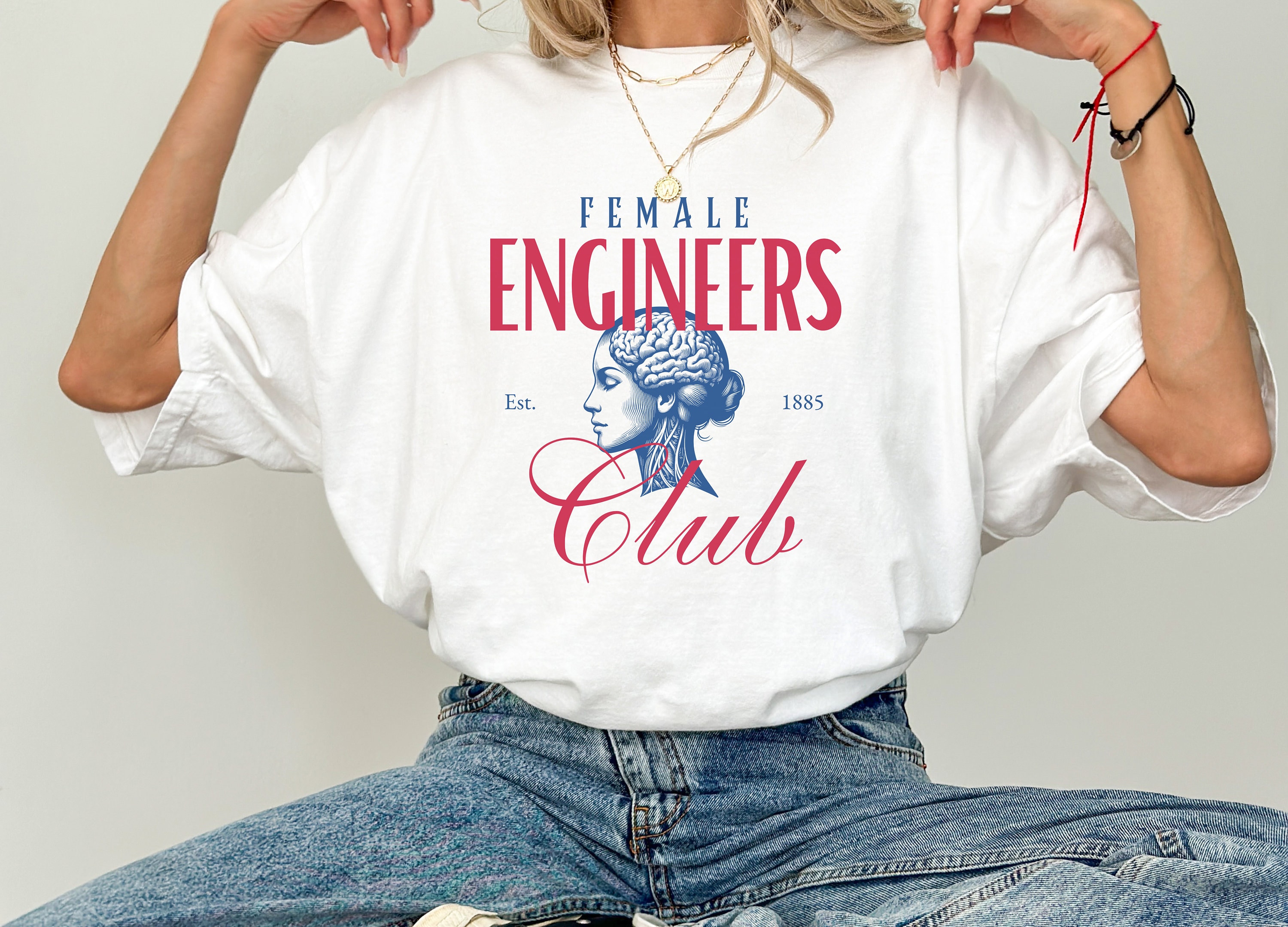 Women's Engineer T Shirt Proud Female Engineer Tee Gift for Women in ...
