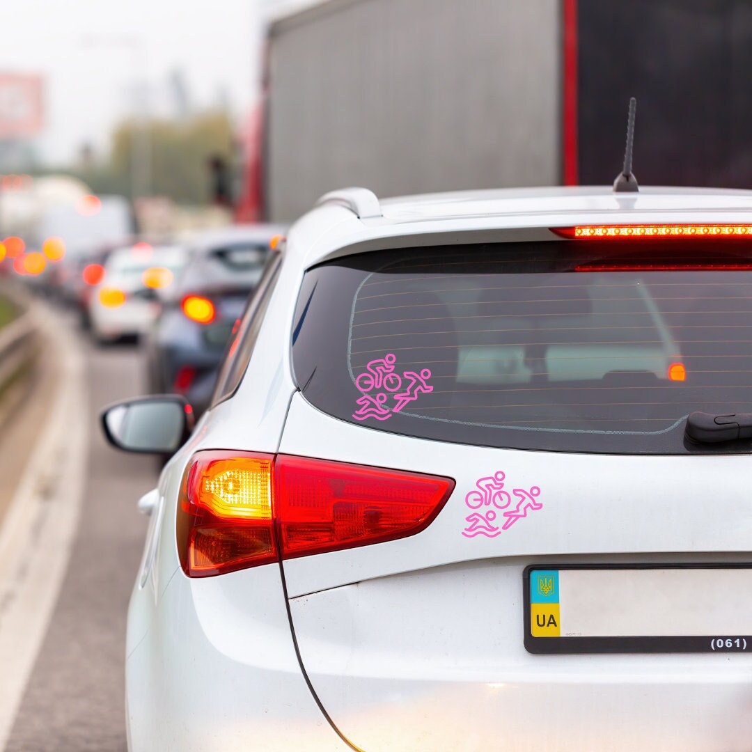 Triathlete Bumper Sticker Sticker for Triathlete Sticker for Car ...