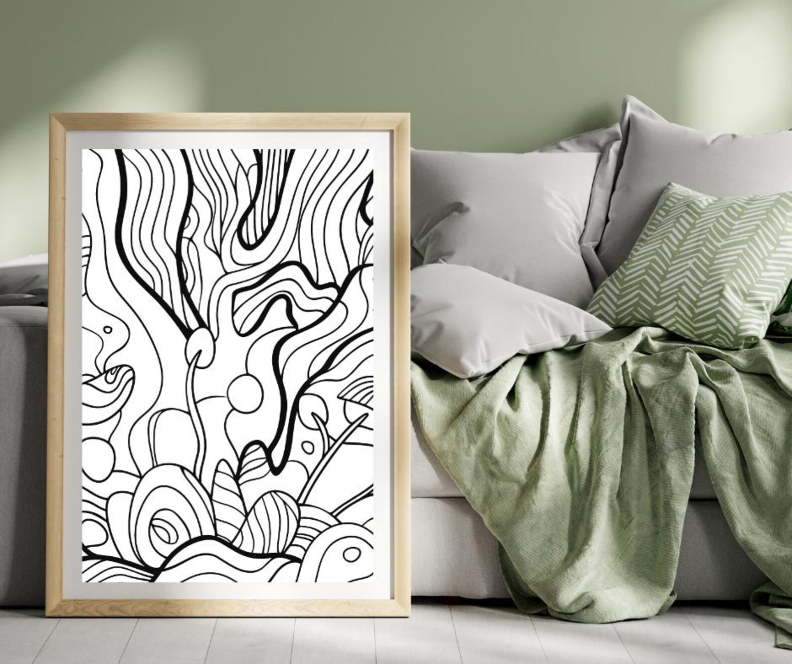 Giant Coloring Poster 'abstract Patterns' for a Gift to a Friend, Joint ...