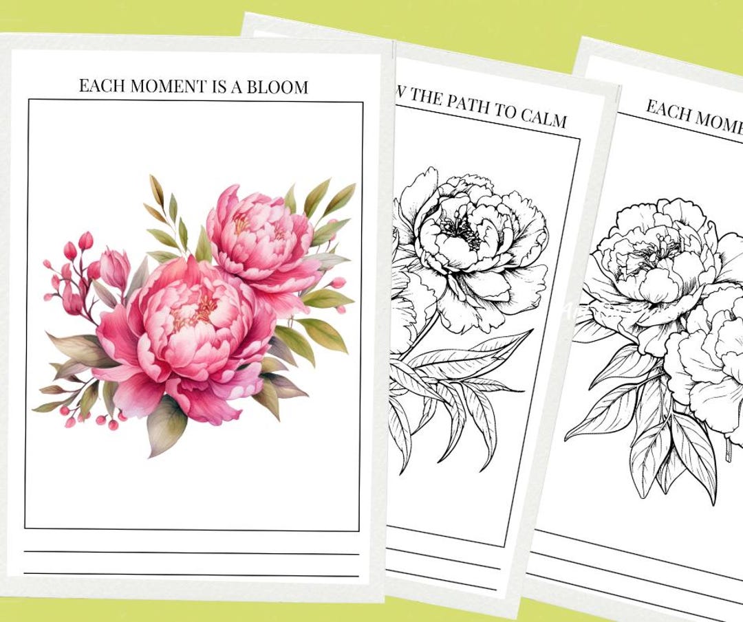 Adult Coloring Book, Coloring Sheets, Meditative Art, Stress Relief ...