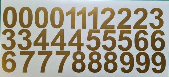 Sticky Vinyl Numbers Stickers Decals Bin Door Office Home | Etsy UK