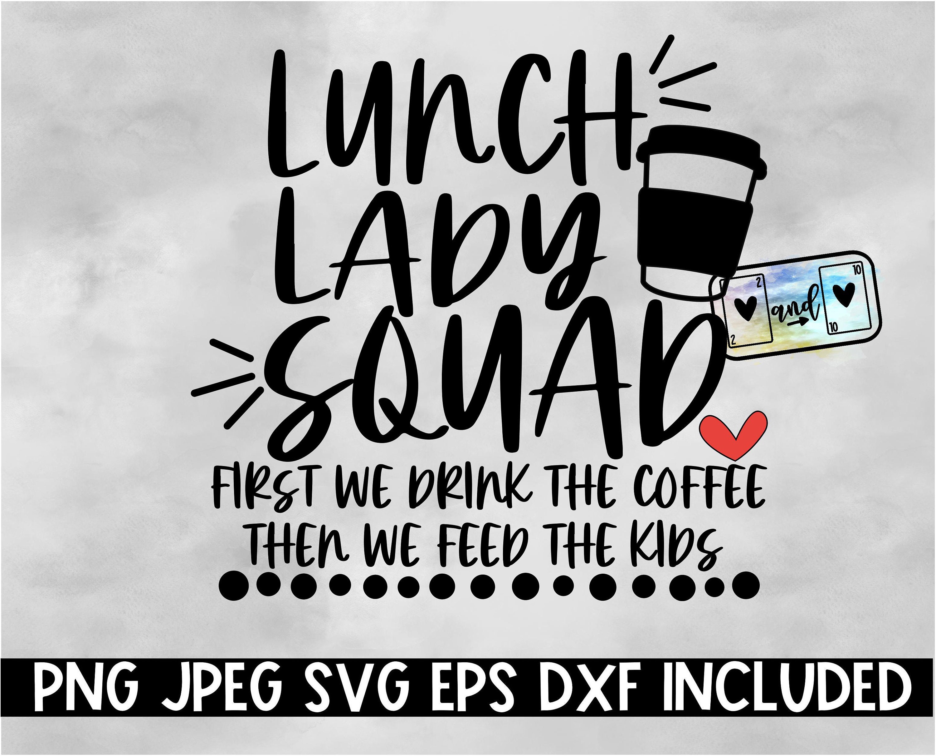 School Svg Png Lunch Lady Svg Coffee Latte Svg Kitchen - Etsy