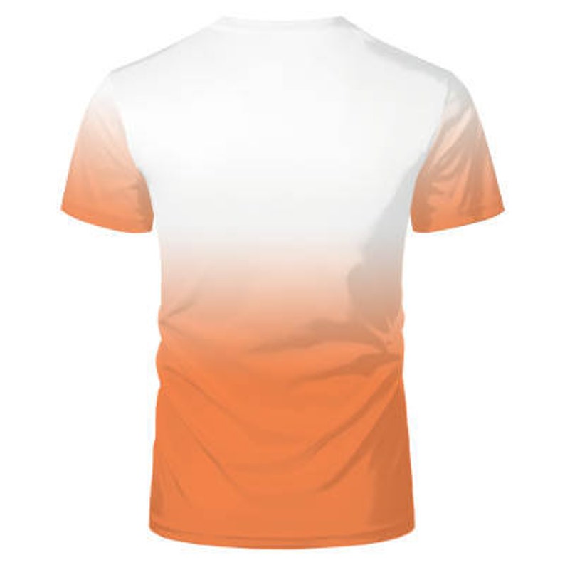 Orange Ombre Sublimation T-shirt, 100% Polyester Cotton Feel - Etsy