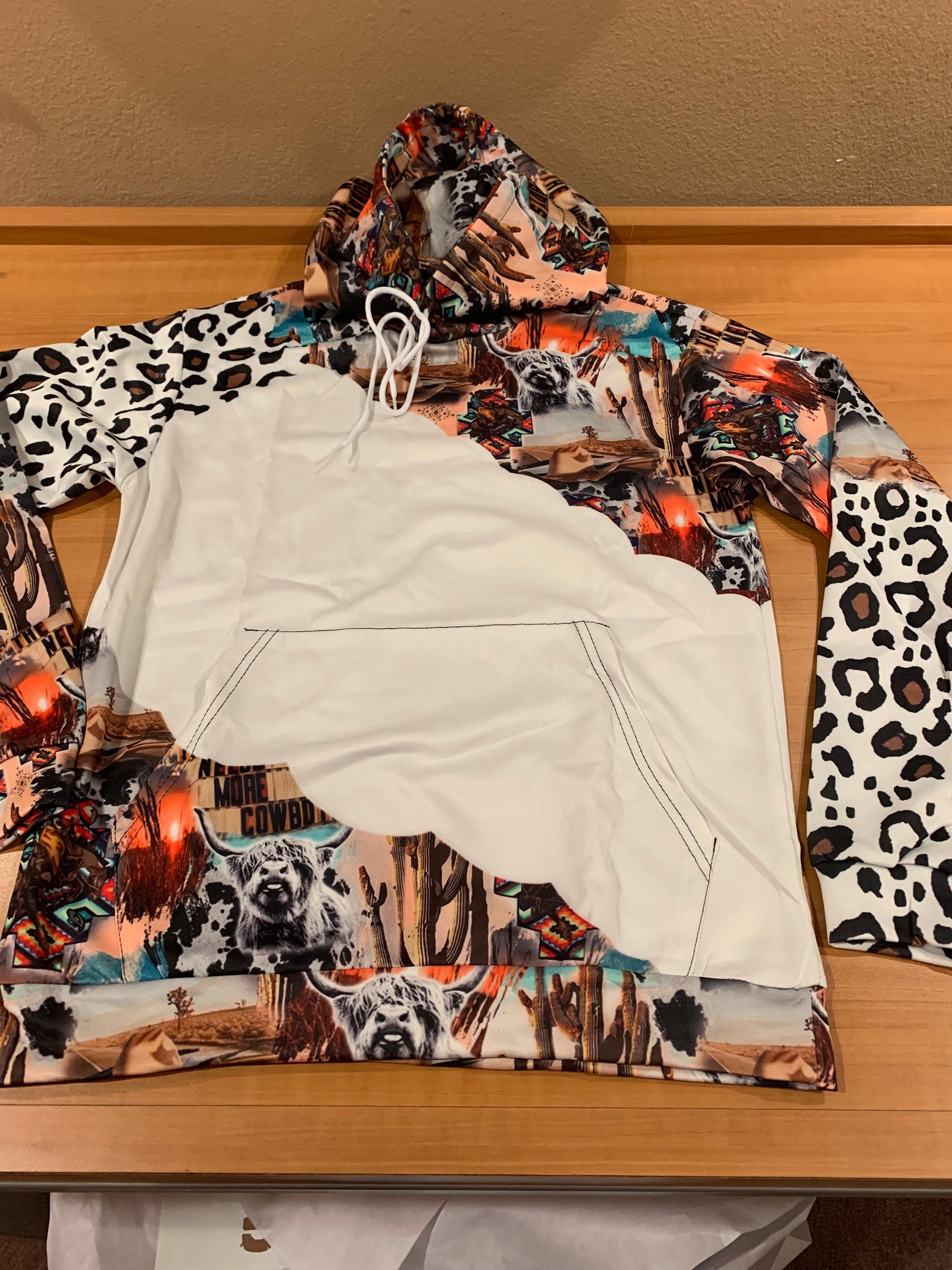 Sublimation 100% Polyester Sweatshirt Sublimation Western Cow - Etsy