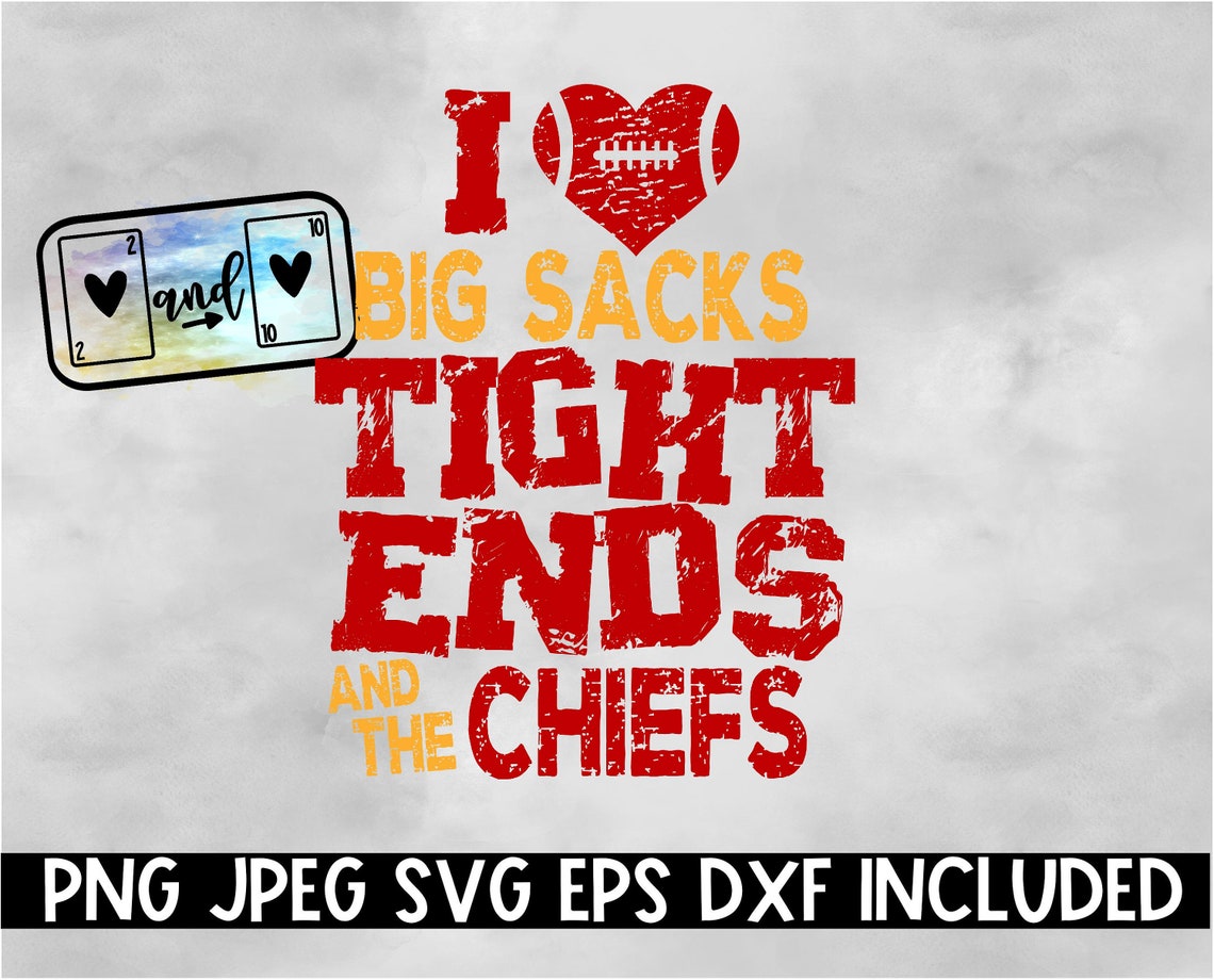 Football PNG Chiefs Sublimation Design Printable I Love - Etsy