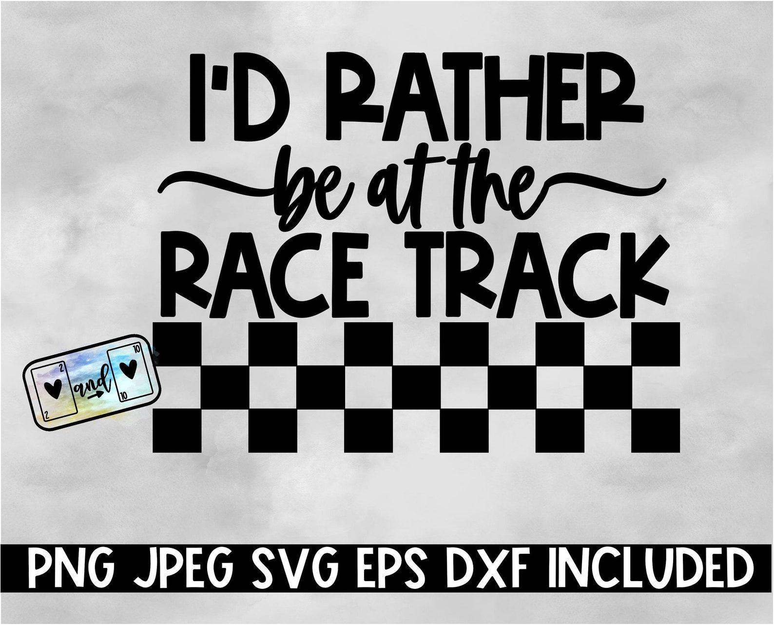 Race Track Svg Racing Svg I'd Rather Be at the Race - Etsy