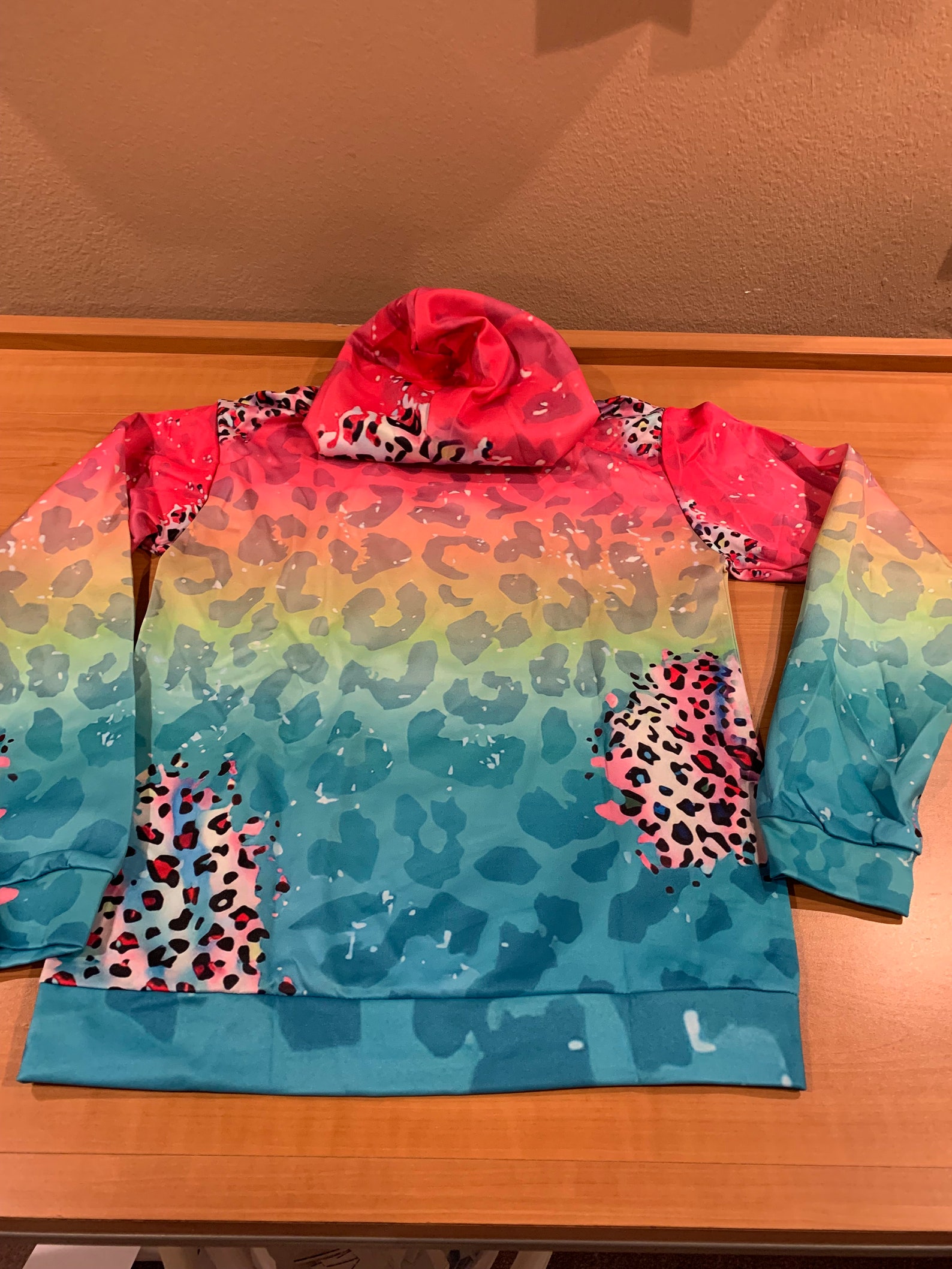 Sublimation 100% Polyester Sweatshirt Fun Pink Leopard - Etsy