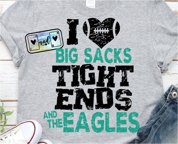 Football PNG Eagles Sublimation Design Printable I Love - Etsy
