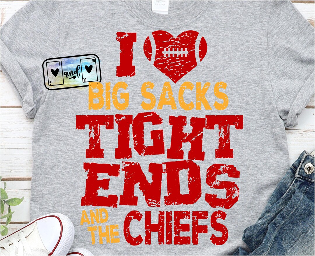 Football PNG, Chiefs , Sublimation Design, Printable, I Love Big Sacks ...