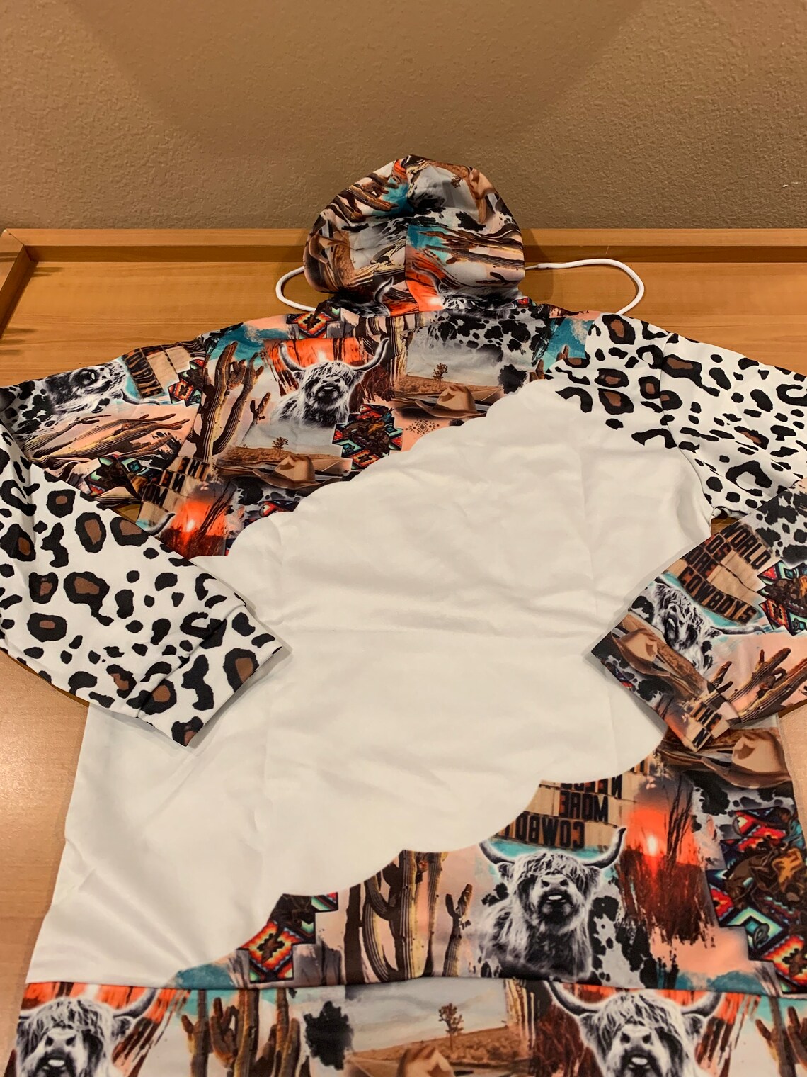 Sublimation 100% Polyester Sweatshirt Sublimation Western Cow - Etsy