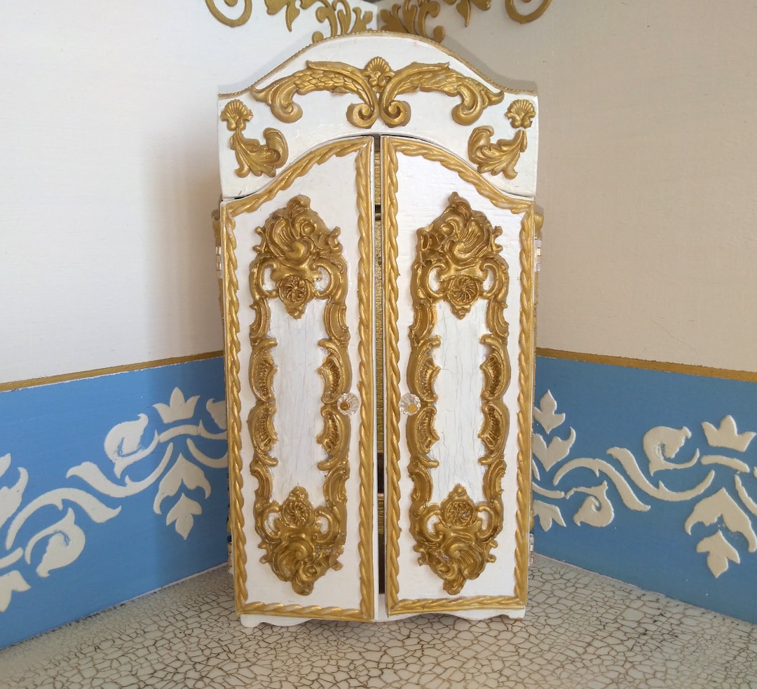Miniature Wardrobe Dollhouse Wardrobe Miniature Armoire Miniature ...