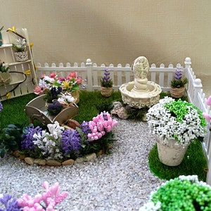 Miniature Garden Handmade Miniature Garden Doll Garden Miniature Flower ...