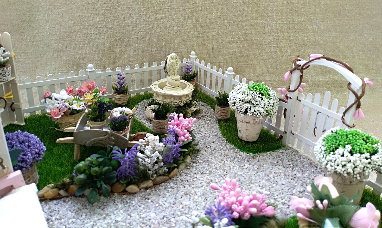 Miniature Garden Handmade Miniature Garden Doll Garden Miniature Flower ...