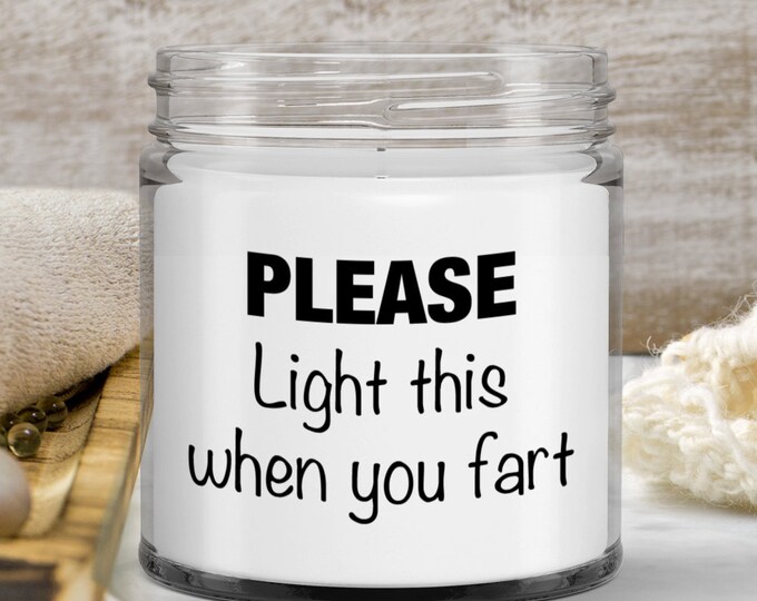 Please Light This When You Fart Funny Candle - Etsy