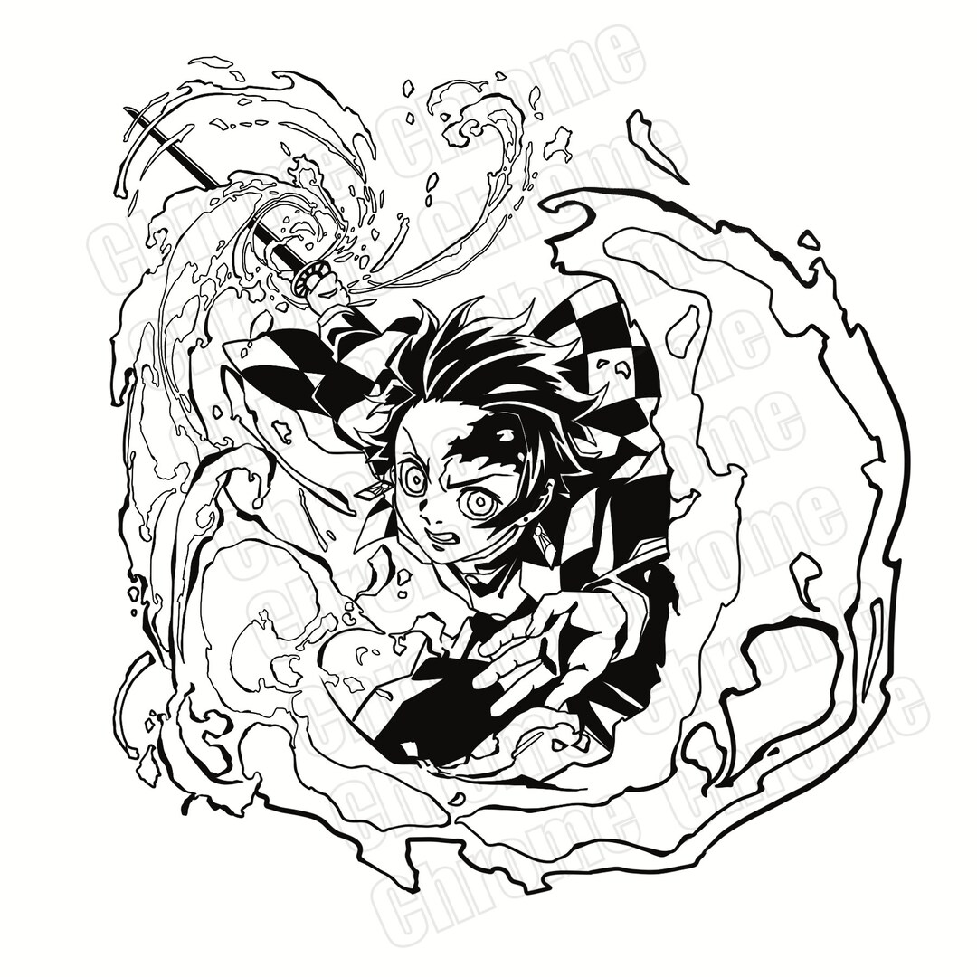 Tanjiro SVG PNG JPG - Etsy