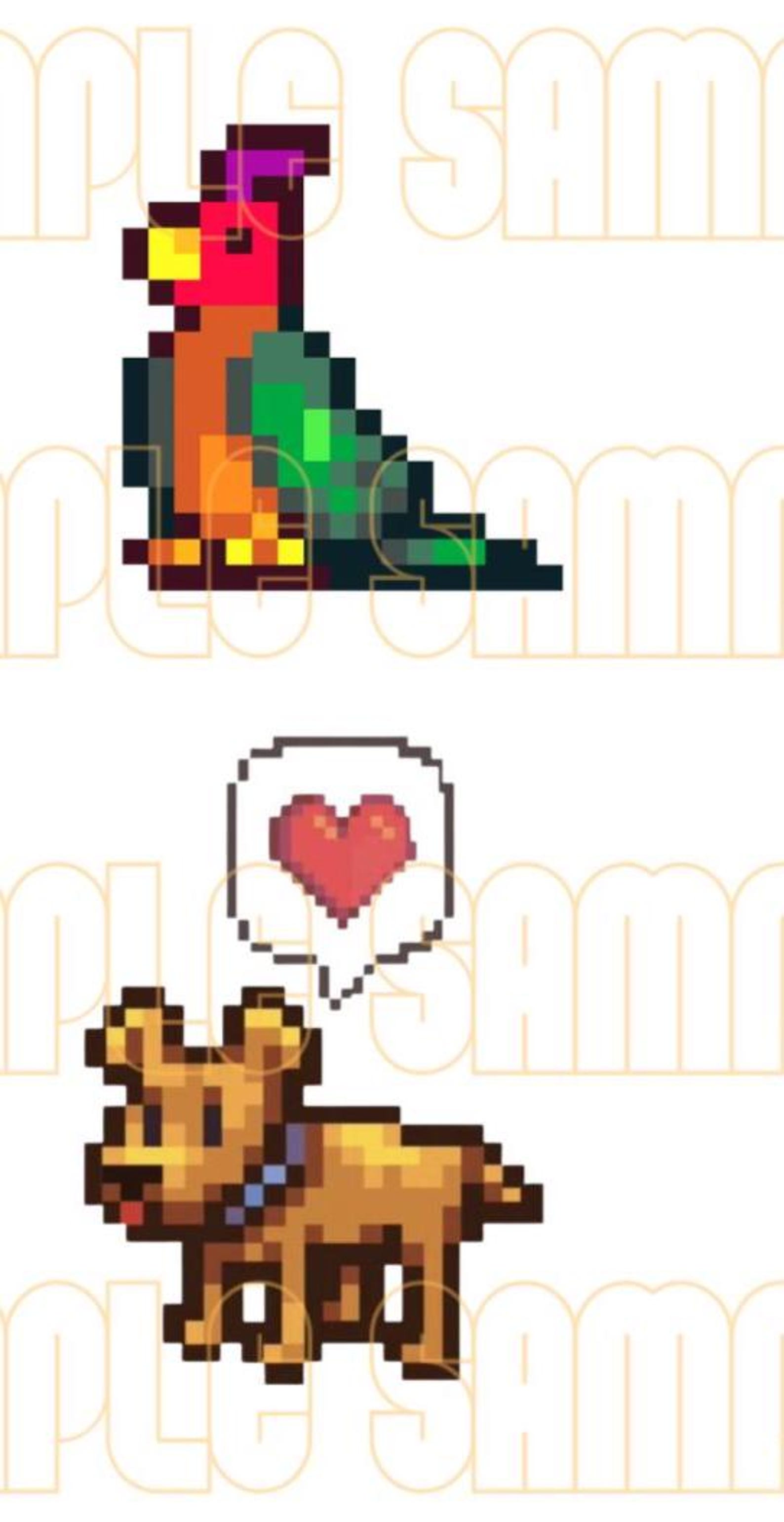 Stardew Animal Printing or Cutting Files - Etsy