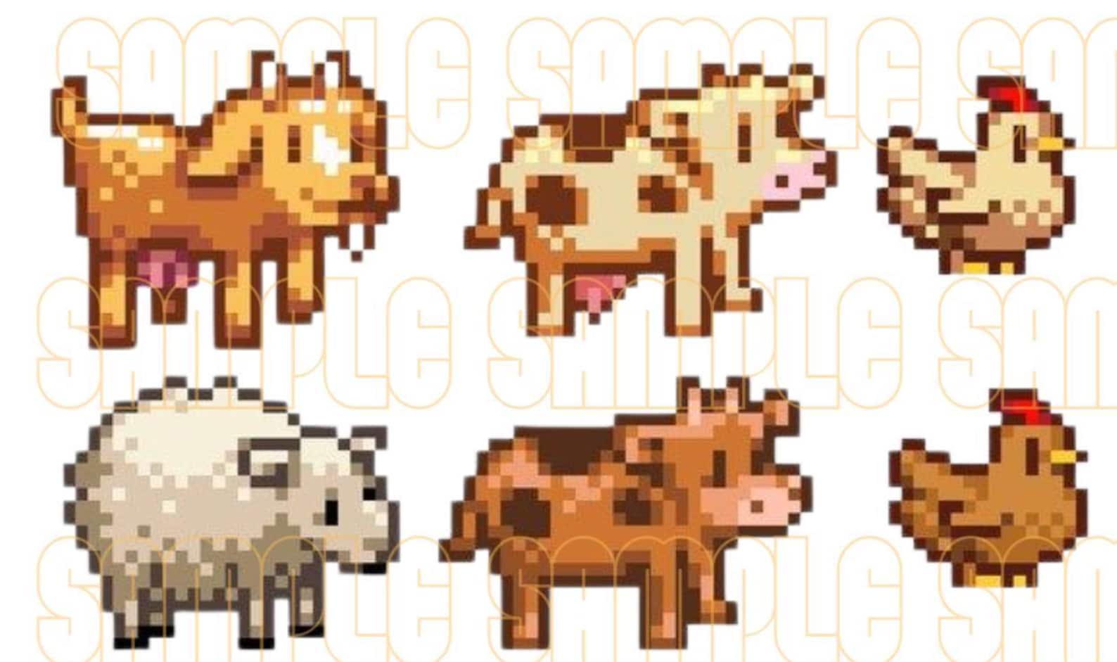 Stardew Animal Printing or Cutting Files - Etsy
