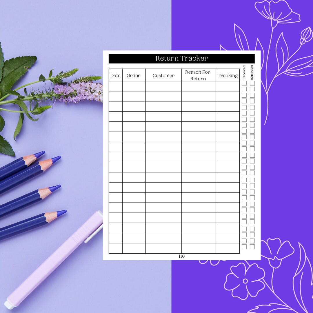 Accounting Ledger Book for Small Business | Digital Printable Planner ...