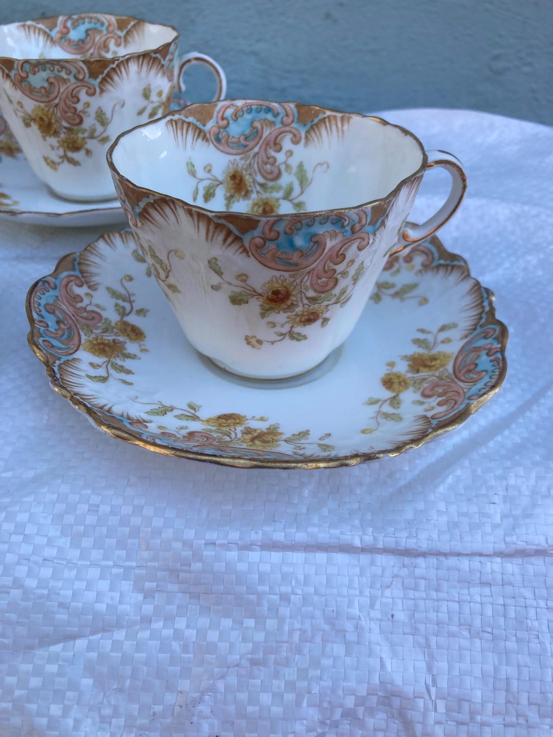 1 Vintage Art Nouveau Aynsley Pattern 1371 Cup Saucer 1891 1910 - Etsy