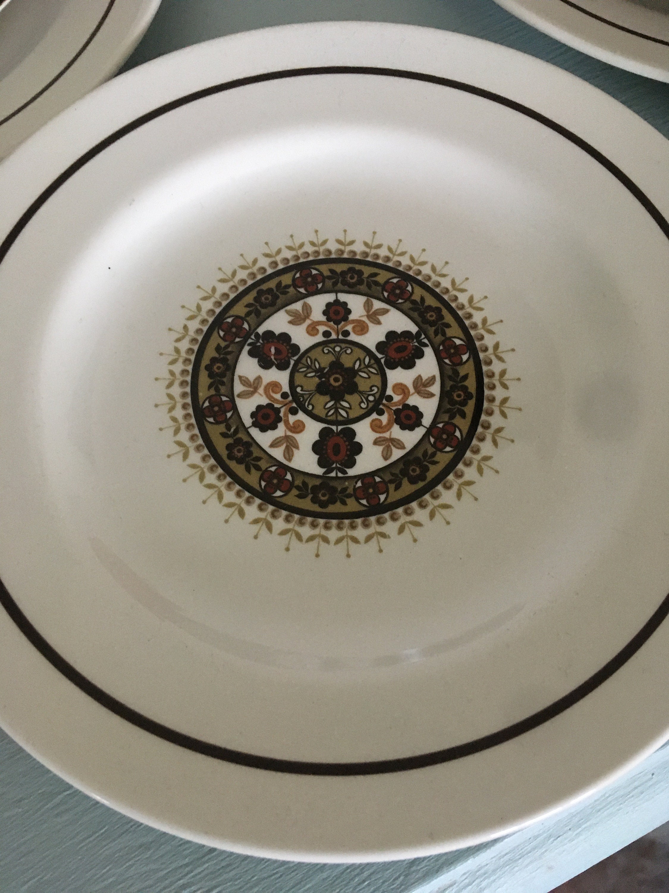Vintage Ridgeway Navajo Ironstone Coffee Cup, Plate, and Saucer Set ...
