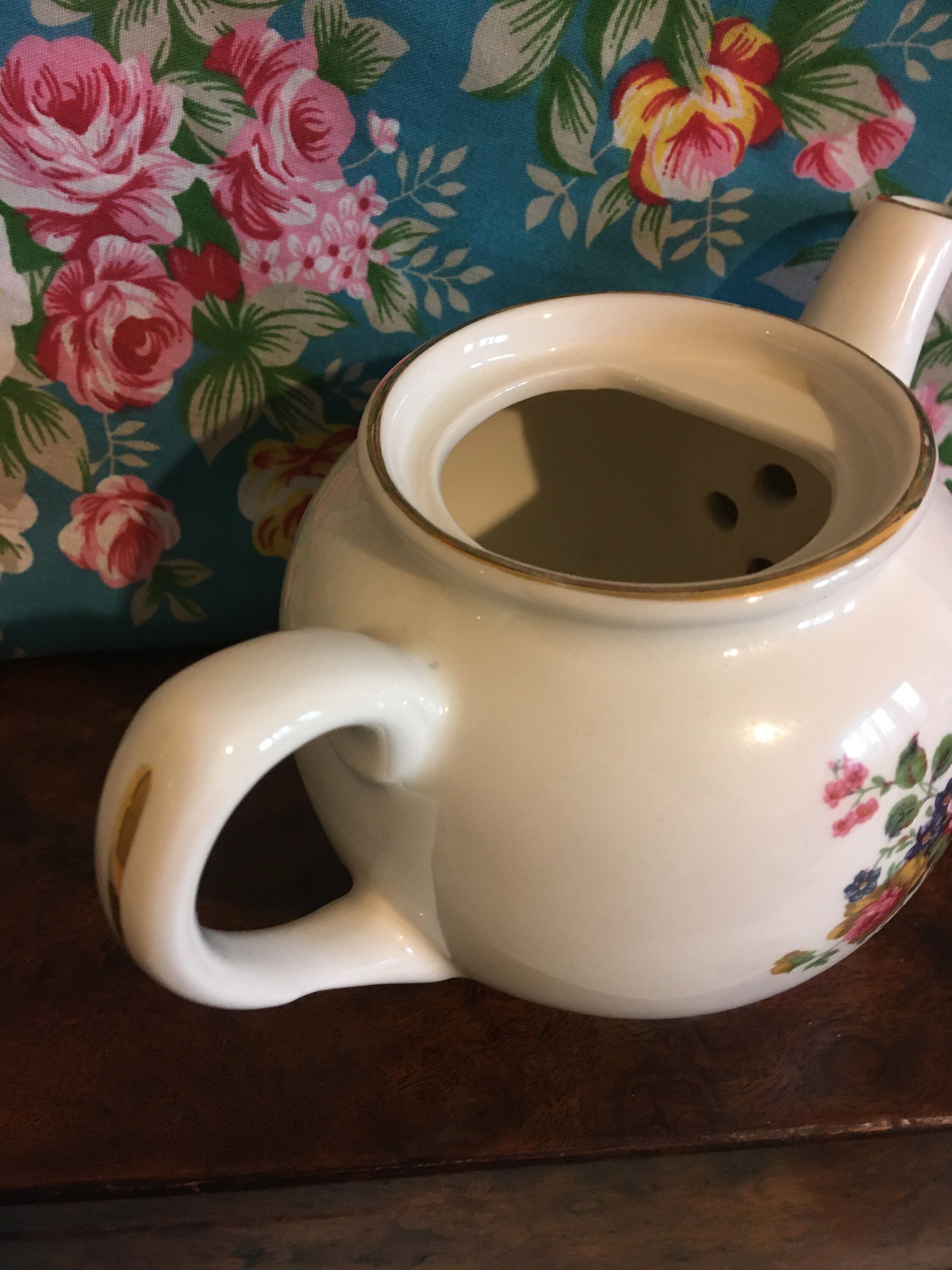 Vintage Sadler Windsor Teapot, Small Pink Roses, English Tea Pot ...