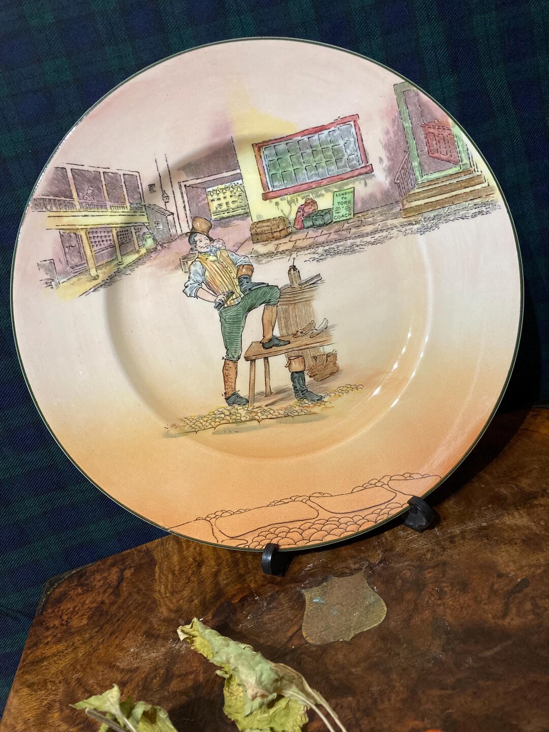 Royal Doulton Dickens Ware "sam Weller" Rack Collectible Plate - Etsy