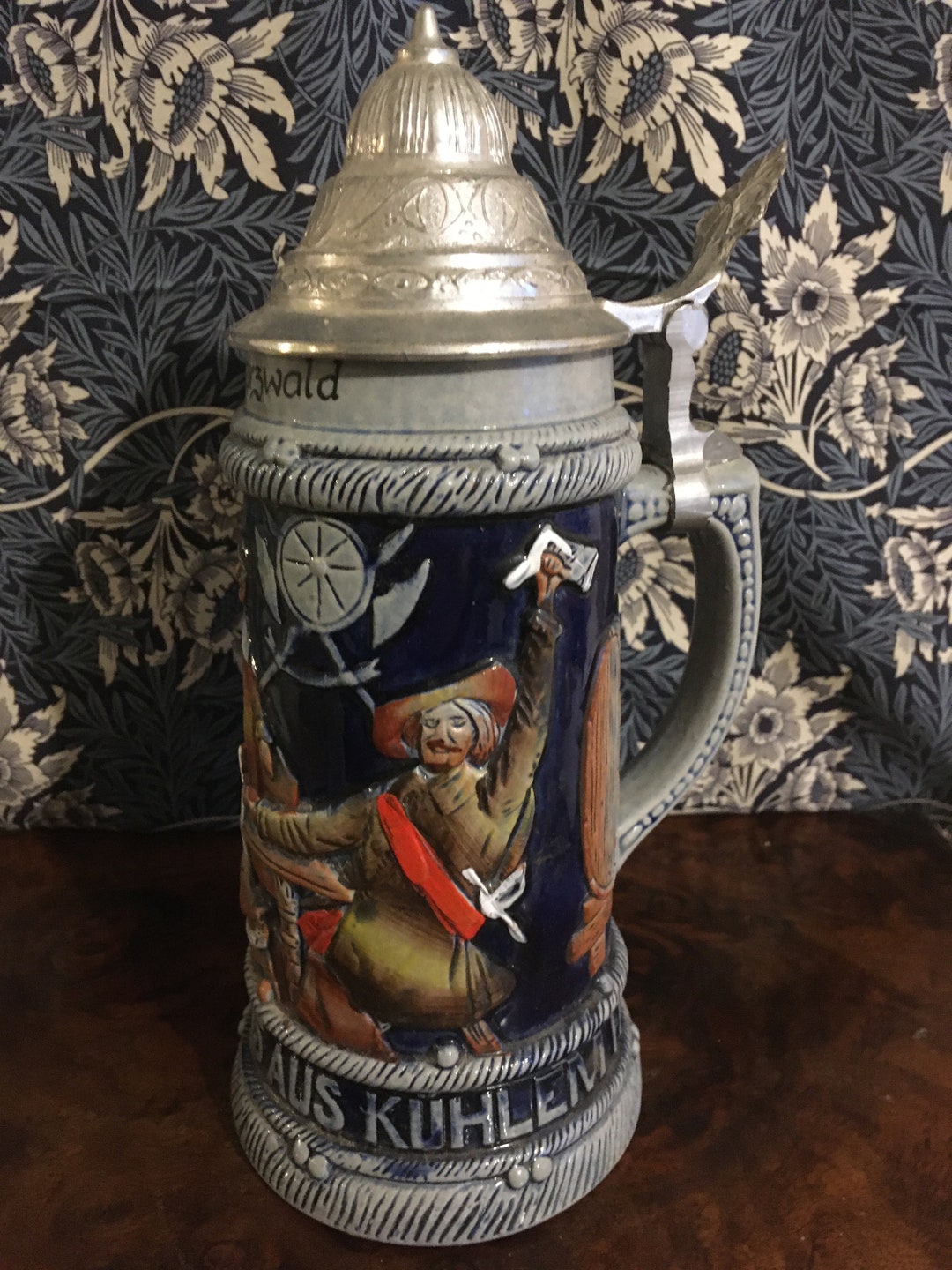Original King Beer Mug With Pewter Lid, High Quality Drinkware, Cool ...