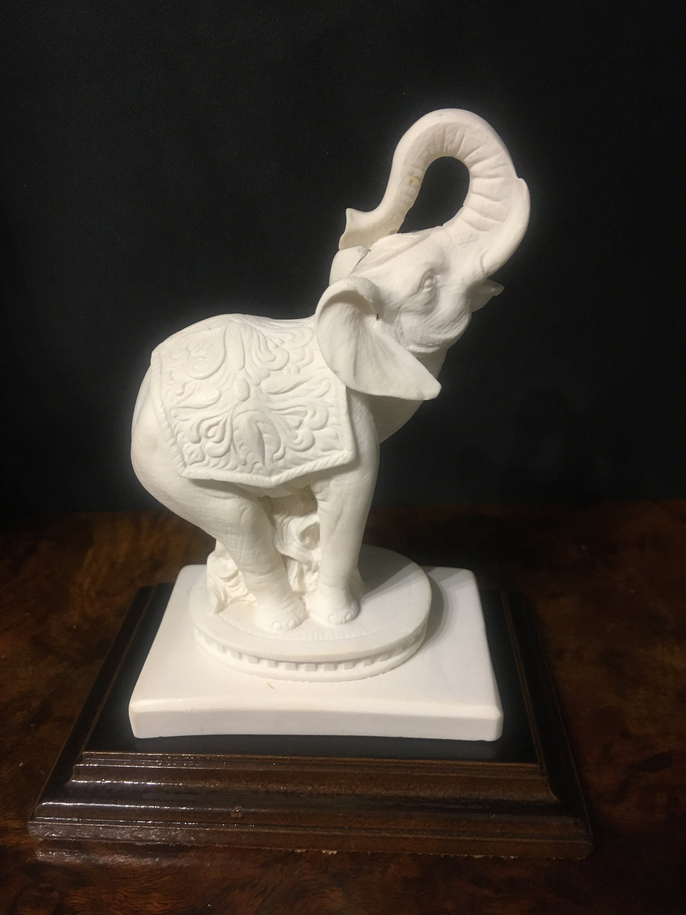 1972 Vintage A. Giannelli Alabaster Elephant Statue, Italy Made, Rare ...
