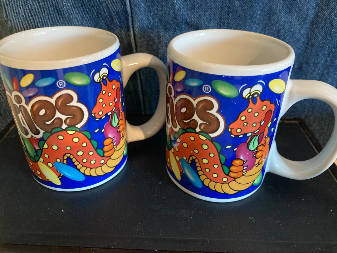 Vintage Nestle Chocolate Smarties Ceramic Mug, Dragon Worm Design, Mugs ...