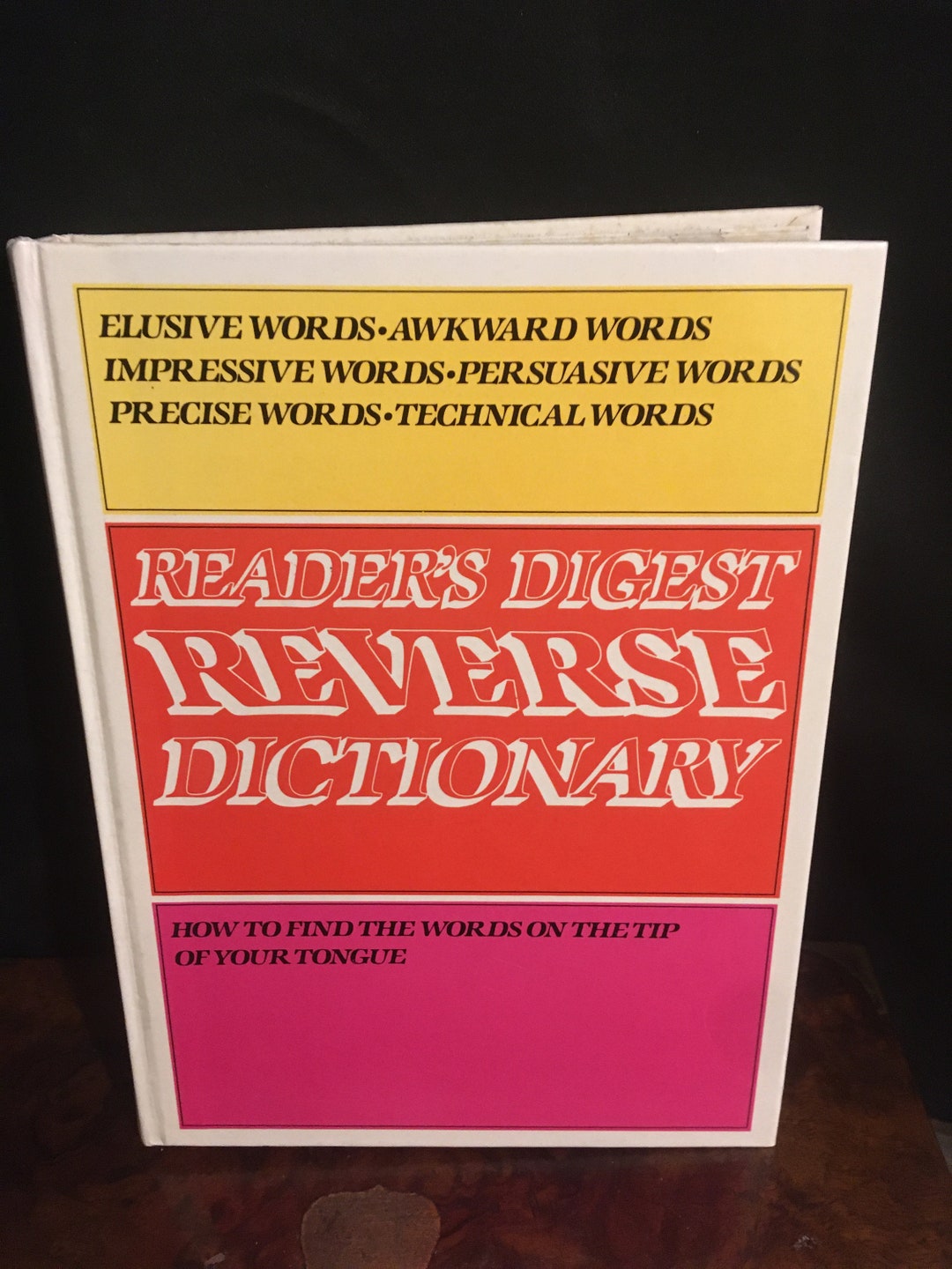 1 Reader's Digest Reverse Dictionary 1st Edition 1989 Hardcover Book ...