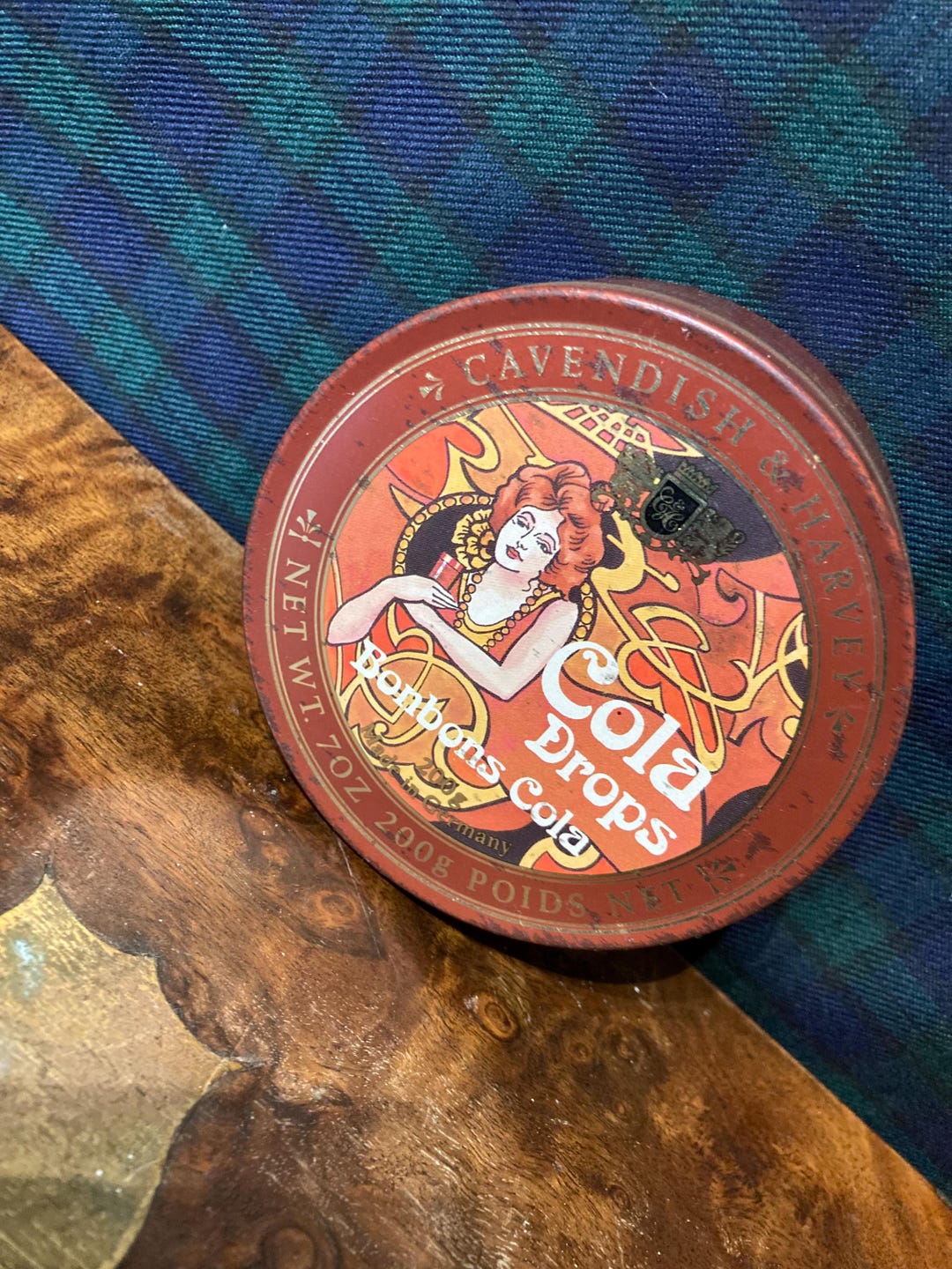 Vintage Empty Cavendish and Harvey German Cola Drops Candy Tin Box - Etsy