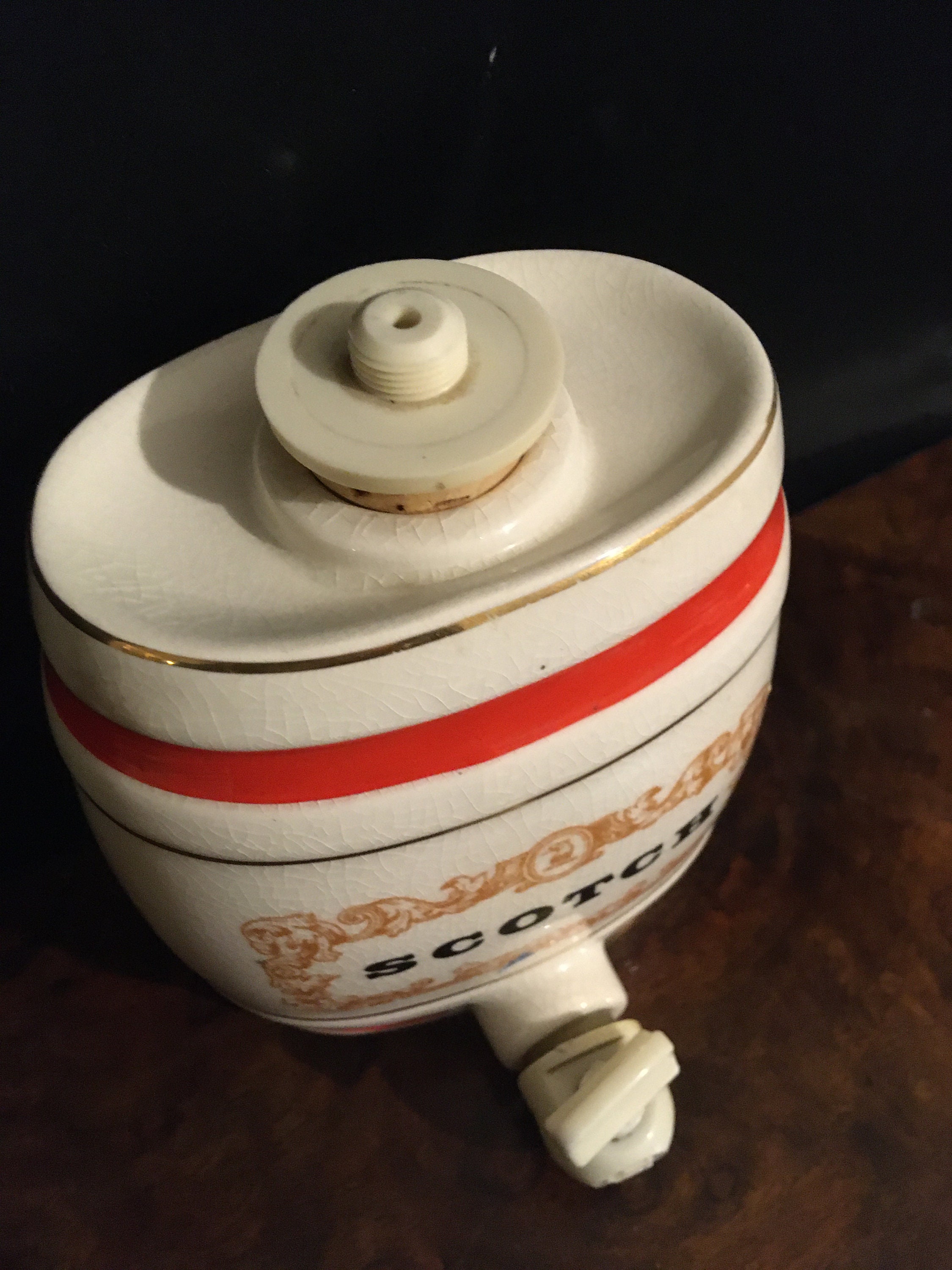 Vintage Wade Pottery Scotch Whisky Barrel Decanter, Collectible ...