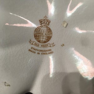 Vintage Old Foley China James Kent LTD Chinese Rose Pattern Made in ...