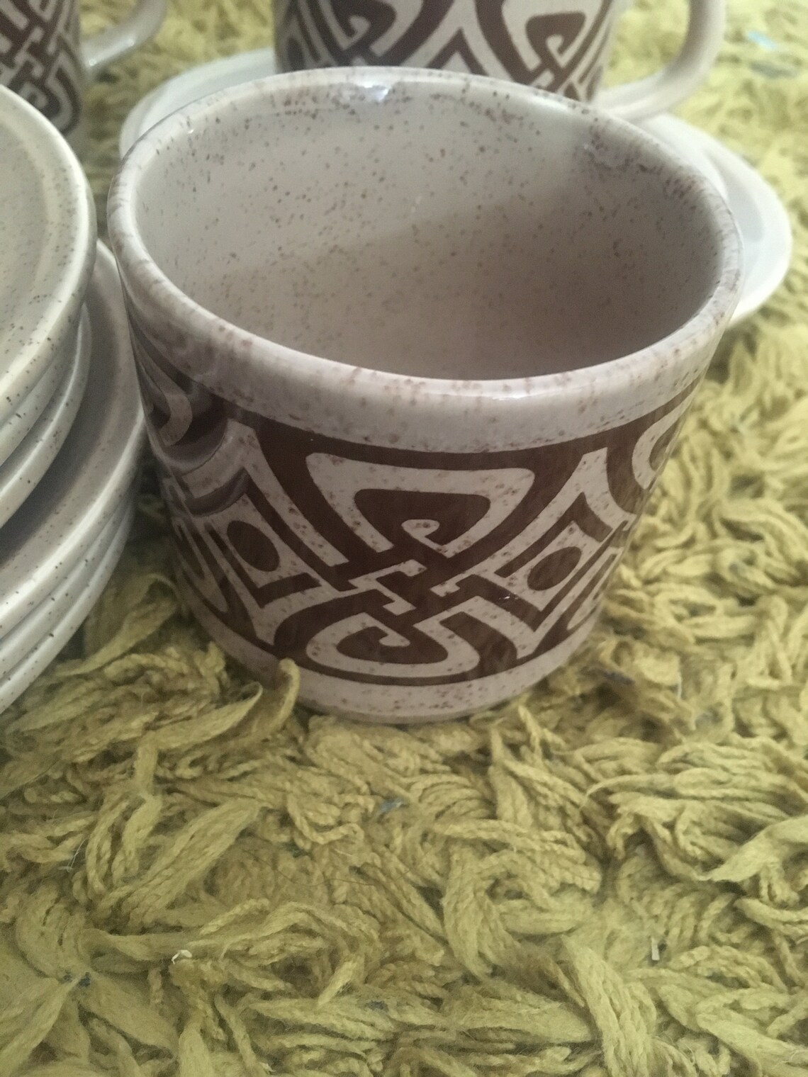 70s Coffee Mugs Tams Vintage Celtic Knotwork Trio, Cup Plate Saucer ...
