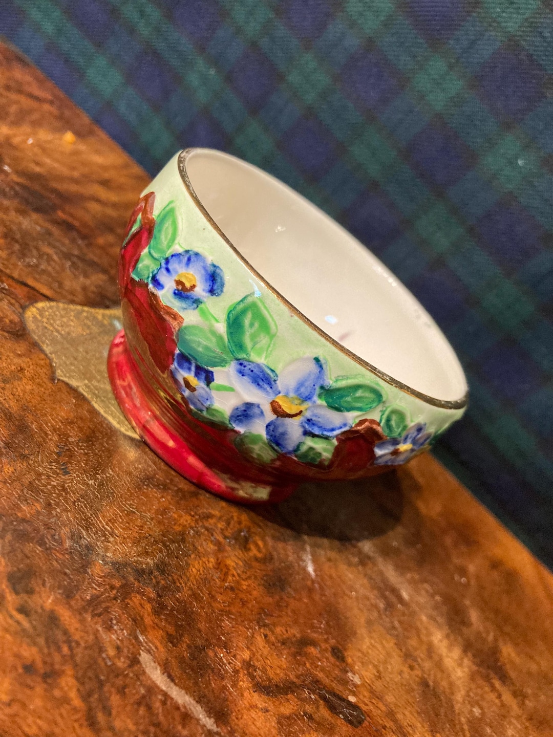 Vintage Art Deco Maling Pottery Peony Rose Flowers Miniature Bowl - Etsy