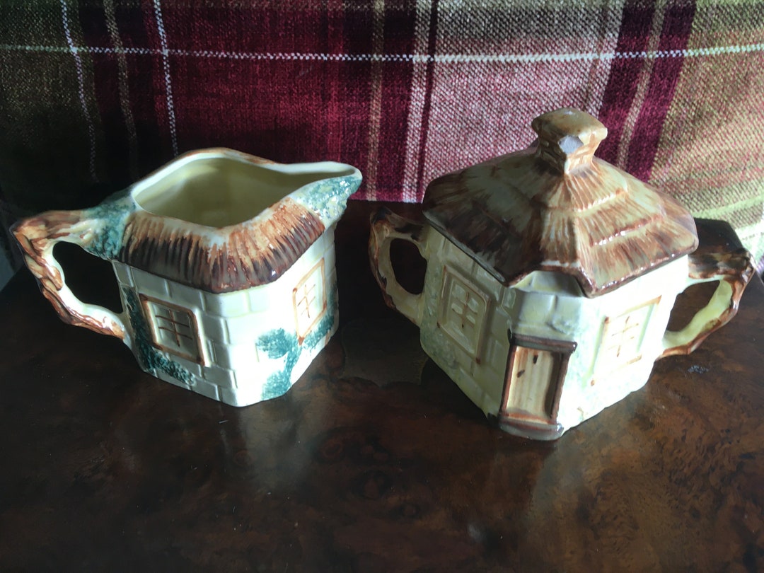 Vintage England Keele St Paramount Pottery Creamer, Milk Jug Sugarbowl ...