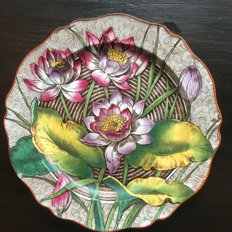 Water Lily Plate - Etsy